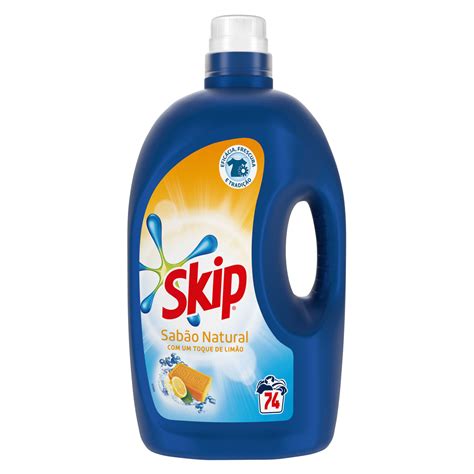 SKIP Detergente Máquina Roupa Líquido Sabão Natural 74 Lv DET MAQUINA