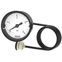 Druckmessgerät mit Rohrfeder mit Kapillarleitung 101 00 101 12 WIKA