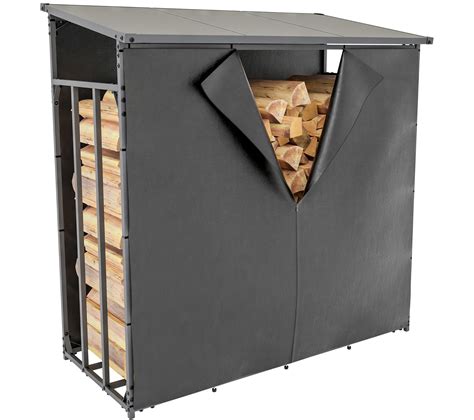 Abri Pour Bois De Chauffage Ruston En Aluminium Avec Bâche De