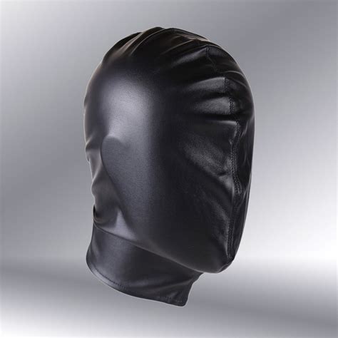 Breath Play Mask Breath Play Hood Full Face Mask Black Etsy