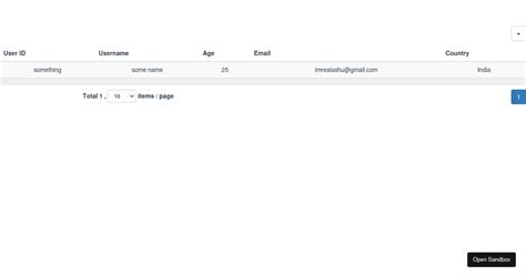 vue2 datatable component examples codesandbox