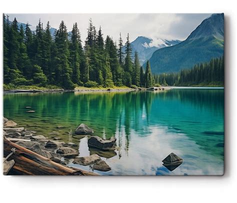 Obraz Na Płótnie 120x80 do Salonu Canvas na ścianę Duży Jezioro góry