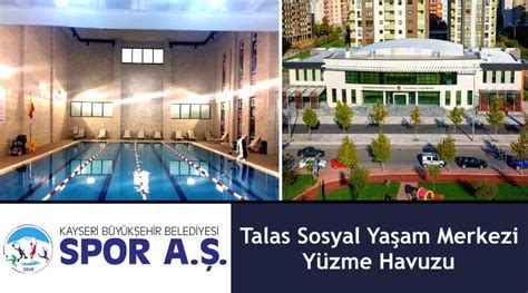 Kayseri Talas Sosyal Yaşam Merkezi Yüzme Havuzu Fiyatları ve İletişim