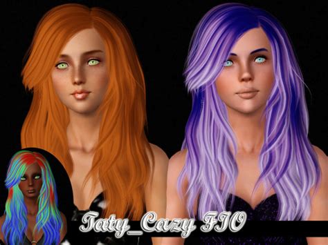 Cazy S And Newsea S Hairstyles Retextured By Taty Sims Hairs
