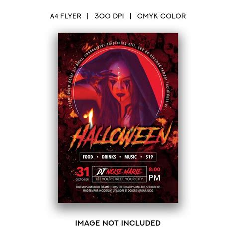 Folheto De Festa De Halloween PSD Premium