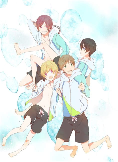 Free Iwatobi Swim Club Hazuki Nagisa Matsuoka Rin Nanase Haruka