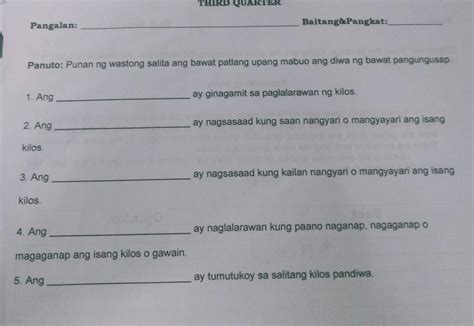 Pasagot Po Ng Maayos Pleasssssss Need Kona Po Bukas Napo Kase Pasahan