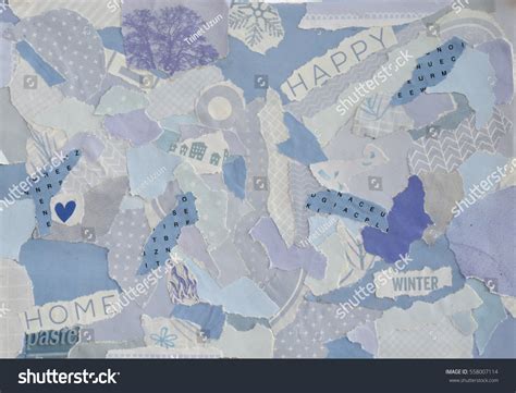 Creative Atmosphere Art Mood Board Collage Stock Photo 558007114