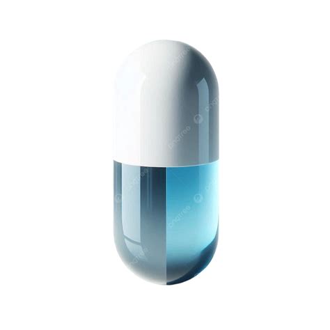 Medical Capsule Realistic Drug Plastic Pill Mockup PNG Vector PSD