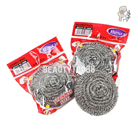 Jual Sabut Kawat Cuci Piring Besar 40 Gr Gosok Panci Stainless Besco