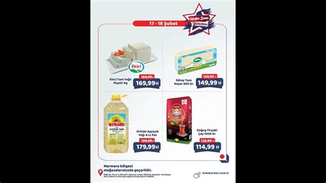 Kim Market Marmara Hafta Sonu Kampanyalar 17 18 Şubat 2024 YouTube