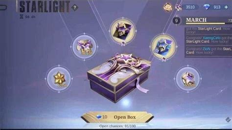 Bocoran Event Baru Mobile Legends Yang Berhadiah Kartu Starlight
