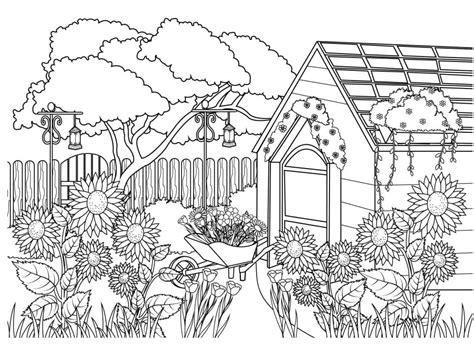 Desenhos De Jardim De Flores Incr Vel Para Colorir E Imprimir