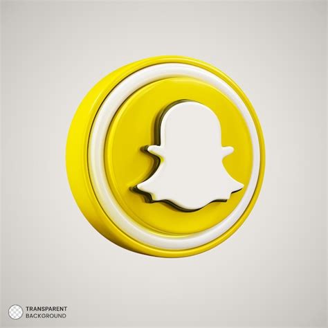 Premium Psd D Icon Snapchat Social Media Logo Isolated