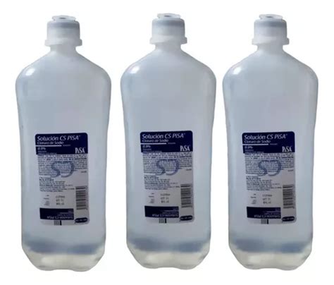 3 Pack Pisa Solución Cloruro De Sodio 0 9 Inyectable 1000ml