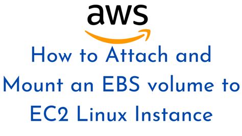 How To Mount Ebs Volume To Ec Instance