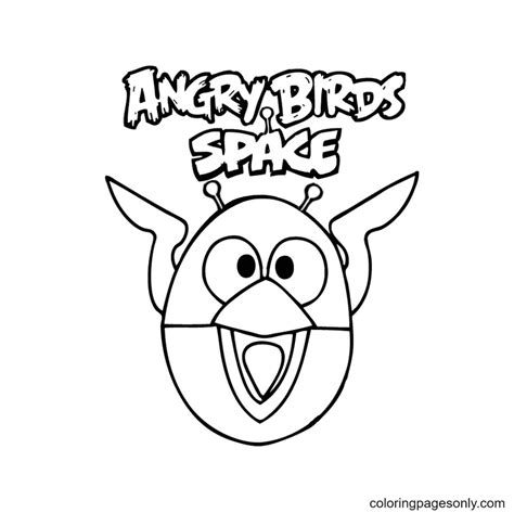 Red Bird Lazer Bird Ice Bird Coloring Pages Angry Birds Space
