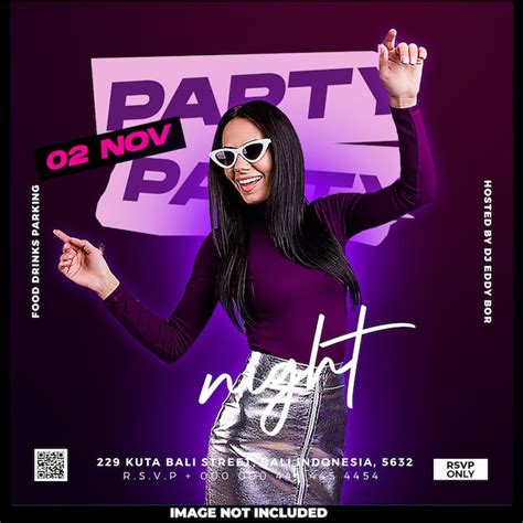 Free Psd Club Dj Party Flyer Social Media Post