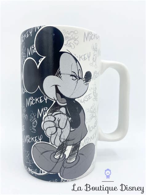 Tasse Mickey Mouse Disneyland Paris Mug Disney Dessins Noir Blanc