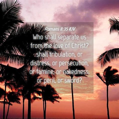 Romans 8 35 KJV Bible Verse Images