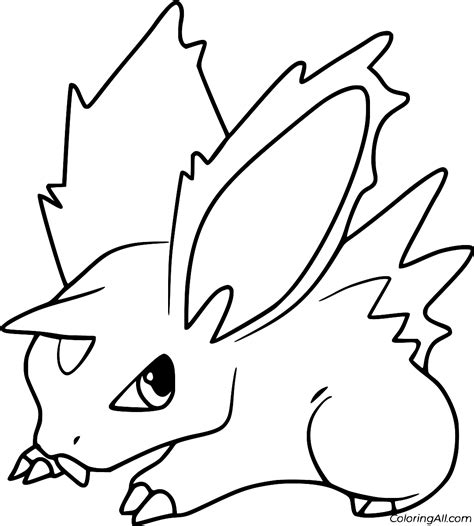 Nidoran Coloring Page ColoringAll