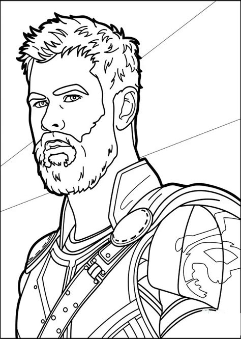 Dibujo De Thor Para Imprimir Y Colorear Dibujando Con Vani Dibujos De