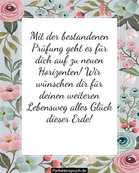 Glückwünsche zur bestandenen Prüfung mit Bildern