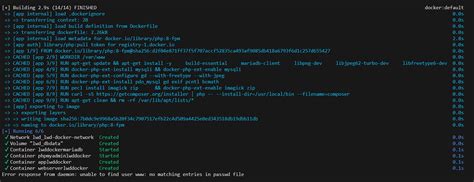 Error Response From Daemon Unable To Find User No Matching