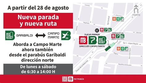 Metrob S Estrena Ruta Para Echar Gallo L Nea Tendr Nueva