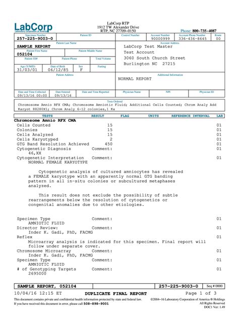 labcorp std test results pdf fill online printable fillable blank pdffiller
