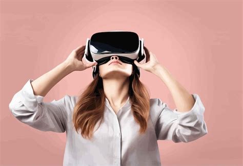 Mujer De Realidad Virtual Con Gafas Vrmujer De Realidad Virtual Con