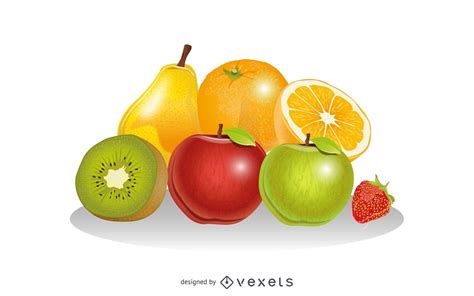 Vector de composición de frutas Descargar vector