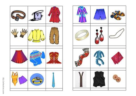 La ropa cuadernillo diccionario de Español ELE hojas de trabajo pdf