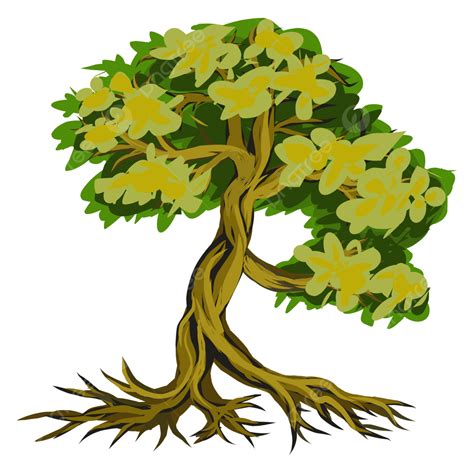 Illustration Of A Banyan Tree Banyan Tree Agriculture PNG And Vector