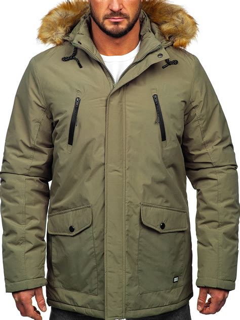 Khaki kurtka męska zimowa parka alaska Denley WX032B