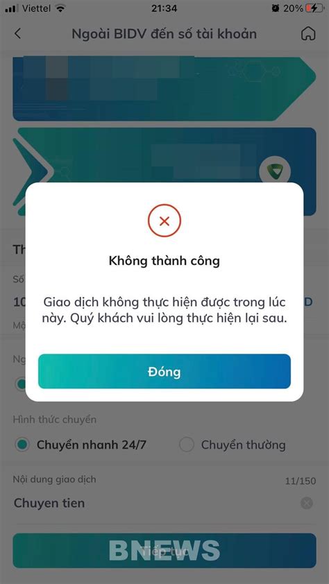 Thủ thuật để khắc phục ngay khi chuyển tiền không thành công hình ảnh