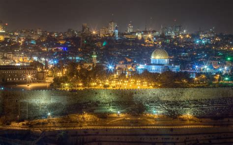 Jerozolima nocą Izrael Tours
