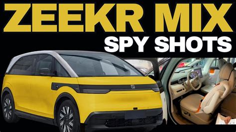 Sneak Peek Zeekr MIX Interior Revealed In Spy Shots YouTube