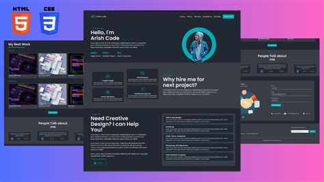 Build A Complete Responsive Personal Portfolio Website Tutorial Using
