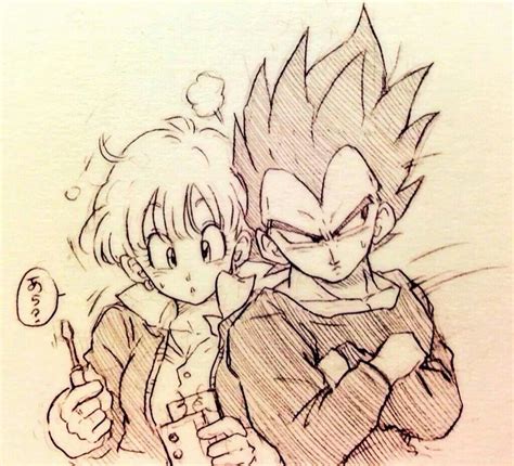 Bulma Vegeta Heart Art Vegeta Dibujo Vegeta Y Bulma Imagenes De Bulma