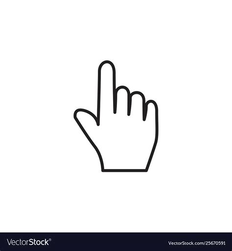 Mouse Cursor Symbol Arrow Click Pointer Isolated