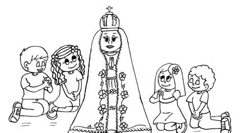 20 Desenhos De Nossa Senhora Aparecida Desenhos Para Colorir