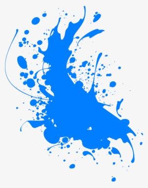 Blue Color Splash Png Paint Splatter Clipart Transparent PNG