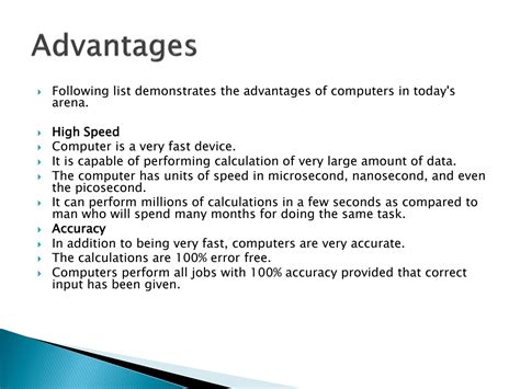 SOLUTION 04 Advantages Of Computers Studypool