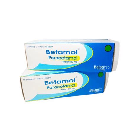 Jual Betamol Paracetamol Kaplet 500mg Box 10strip Shopee Indonesia