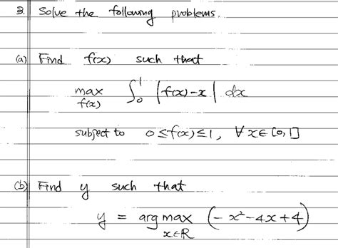 solved 3 solve the following problems a find f x such