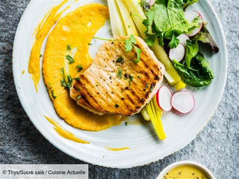 Escalope de porc purée de patate douce et sauce à la moutarde