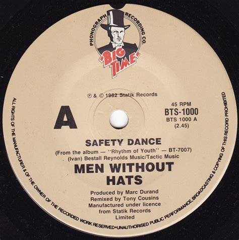 Men Without Hats The Safety Dance 1982 Vinyl Discogs