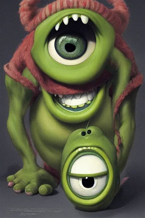 Mike Wazowski From Monsters Inc Artstation By J C Stable