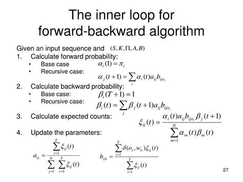 ppt forward backward algorithm powerpoint presentation free download id 3801441